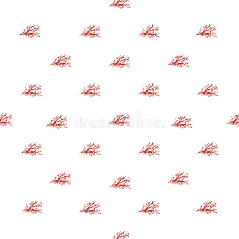 Sakura Pattern. the Decorative Elements Incorporated Repetitive Sakura ...