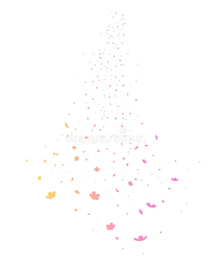 Sakura petals falling stock illustration. Illustration of background ...