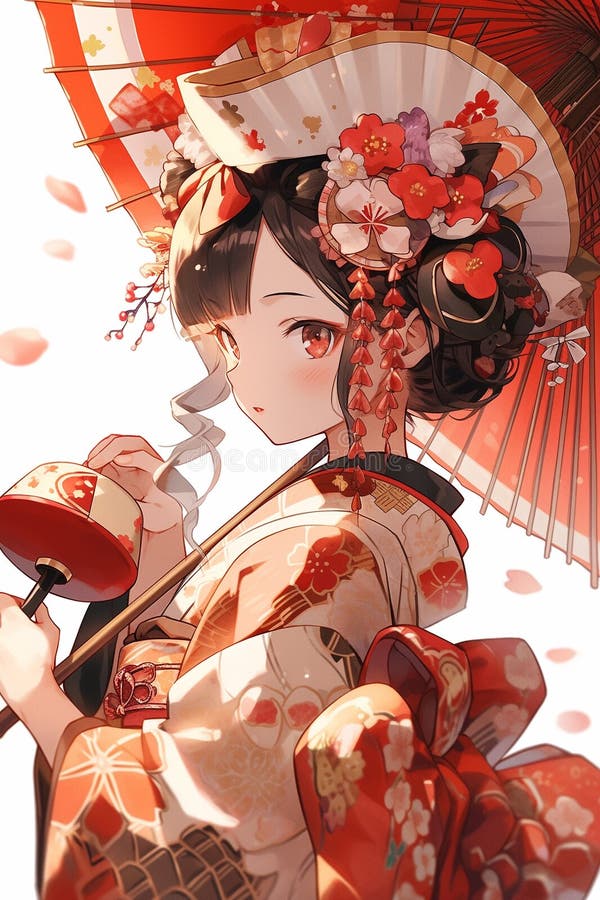 Sakura Tea. Closeup of Cherry Blossom Herb Tea Stock Illustration ...