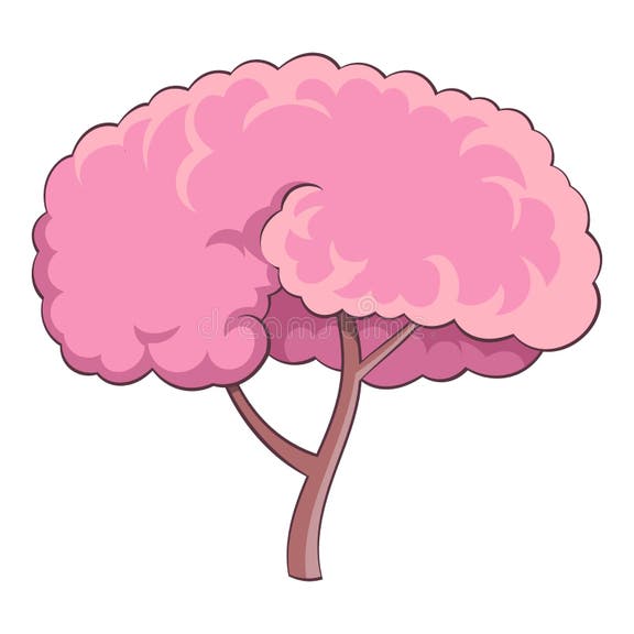 Sakura Tree Icon, Cartoon Style Stock Vector - Illustration of japan ...