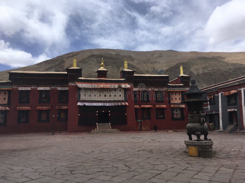Sakya Monastery in Tibet, China. Stock Image - Image of sakya ...