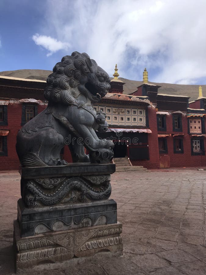 Sakya Monastery in Tibet, China. Editorial Photography - Image of ...