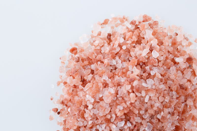 Sal Cor-de-rosa Do Himalaio Isolado Em Fundo Branco. Imagem de Stock ...
