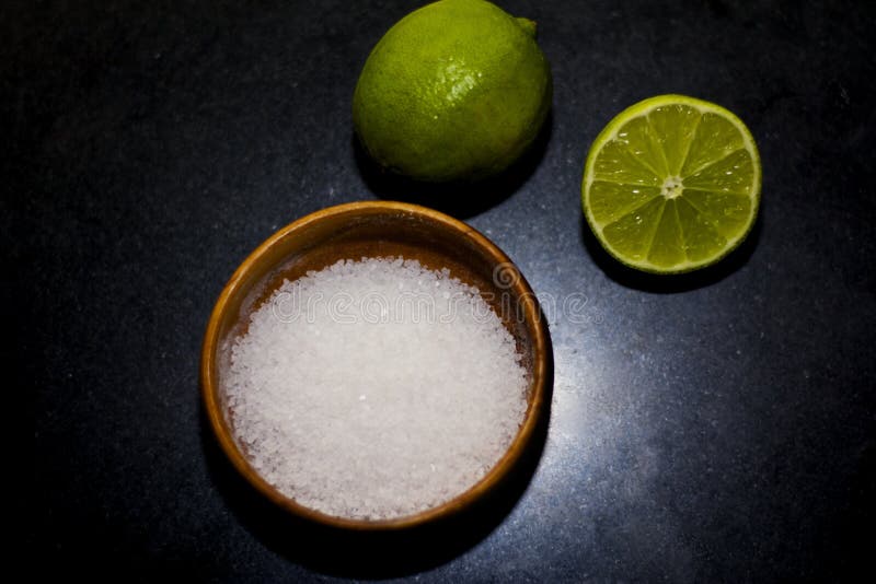 Sal de Limon Y imagen de archivo. Imagen de tequila, tomado - 49393225