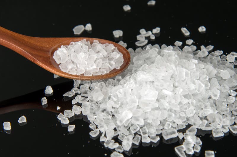 Sal De Roca Himalayan Blanca. Foto de archivo - Imagen de himalaya ...