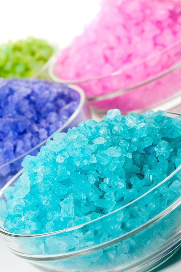 Sal del color del mar foto de archivo. Imagen de cristales - 24403254