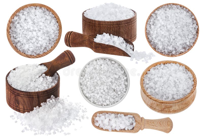 Sal Del Mar Aislada En El Fondo Blanco Foto de archivo - Imagen de ...