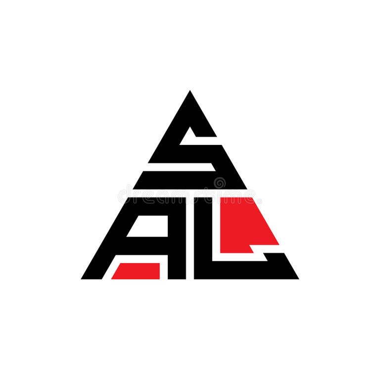 SAL Triangle Letter Logo Design with Triangle Shape. SAL Triangle Logo ...