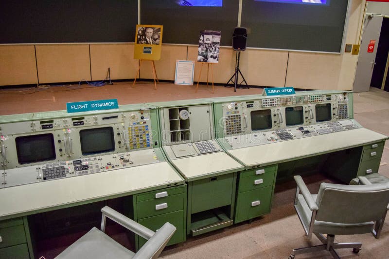 Sala De Control Original De La NASA Foto editorial - Imagen de mercurio ...