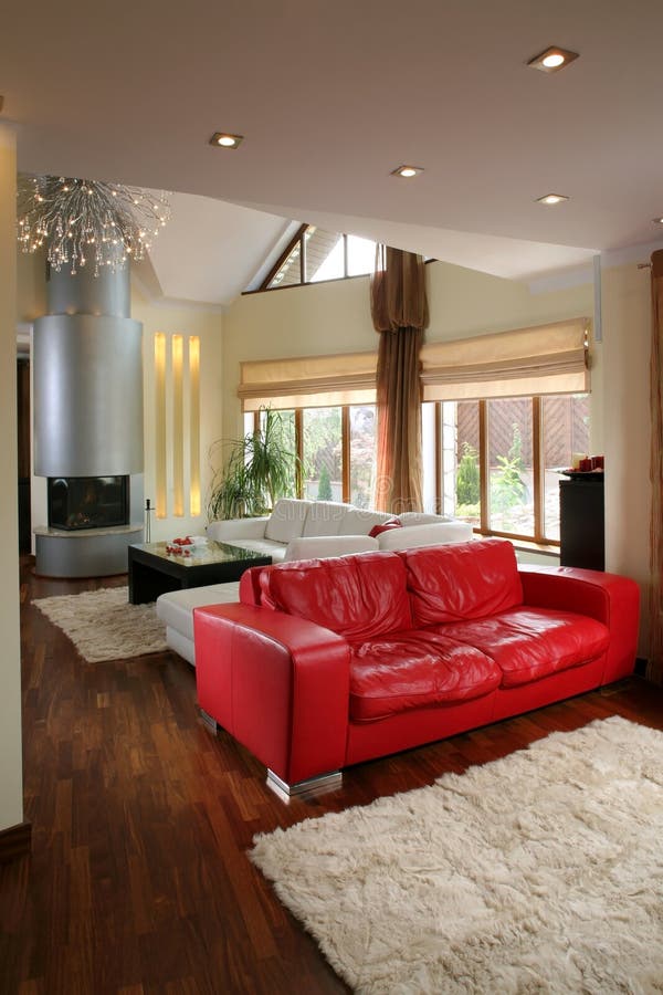 Sala de estar lujosa foto de archivo. Imagen de equipado - 6411026