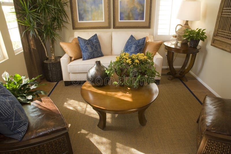 Sala de estar lujosa foto de archivo. Imagen de vivir - 7085146