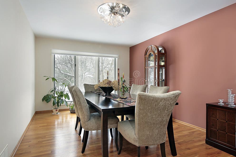 Sala de jantar moderna foto de stock. Imagem de assoalho - 12627128