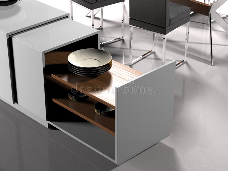 Sala De Visitas Preto E Branco (detalhe) Ilustração Stock - Ilustração ...