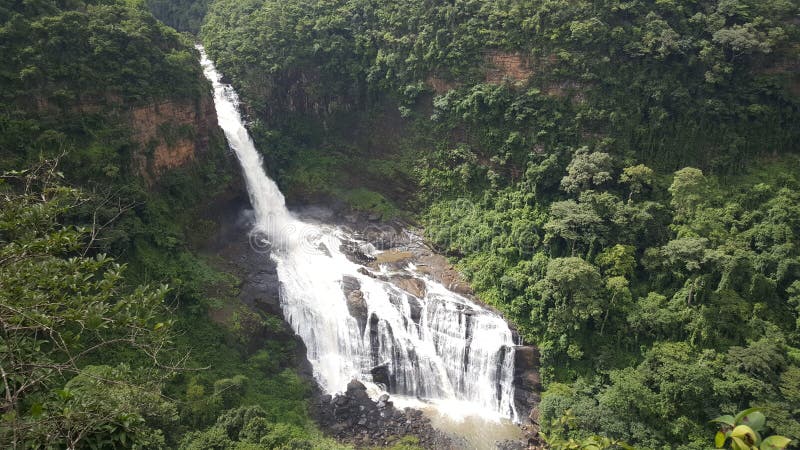 Sala Falls in Guinea stock photo. Image of natural, flowing - 186112040