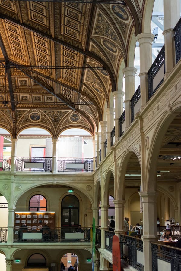 Salaborsa Library, Bologna, Italy Editorial Stock Photo - Image of ...