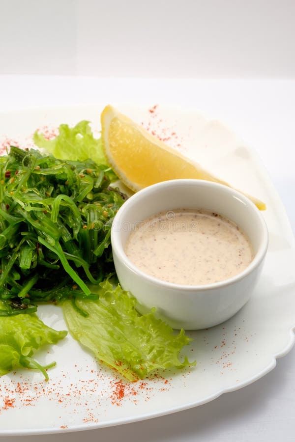 Salad with algae stock image. Image of culture, algae - 63586445