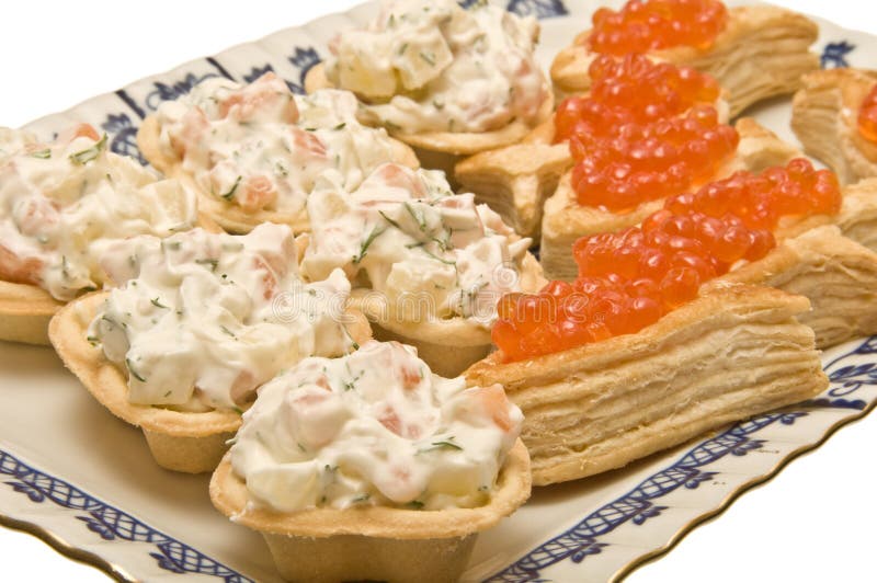 Salad in Baked Shell on Plate Stock Image - Image of organic, fresh ...