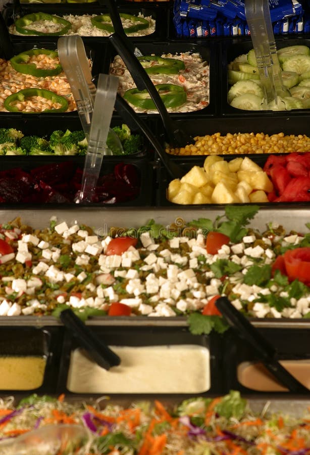 Salad buffet stock image. Image of restaurant, breakfast - 2492809