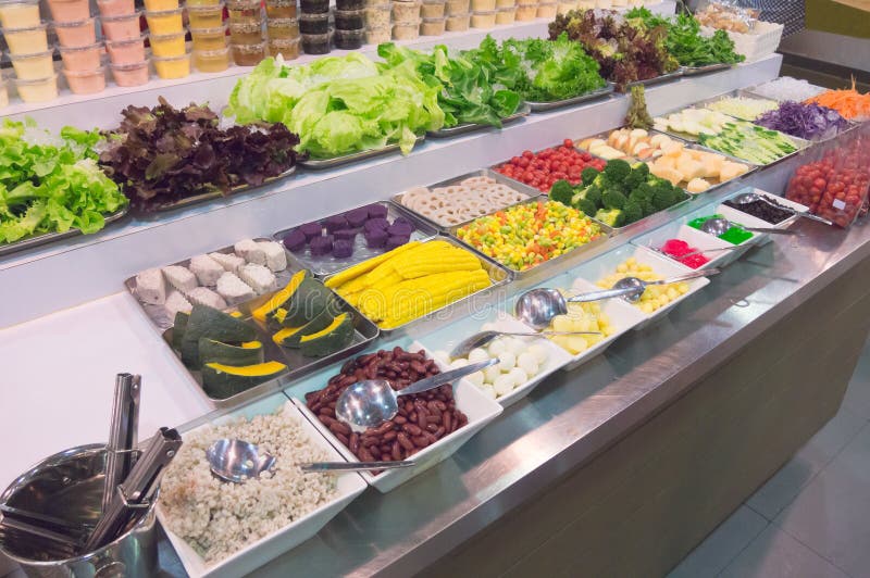 Salad bar stock photo. Image of mart, broccoli, option - 32836762