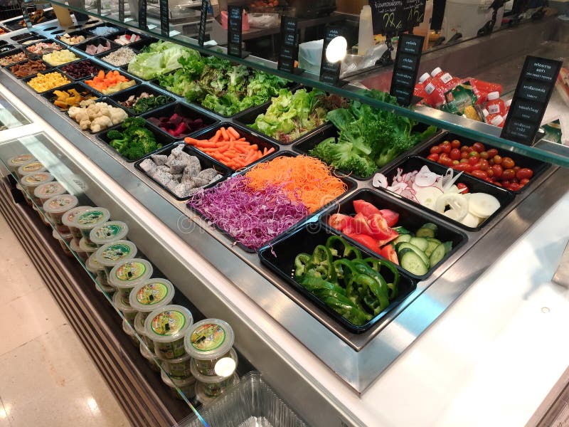 Salad bar editorial stock image. Image of food, vegetables - 87029739