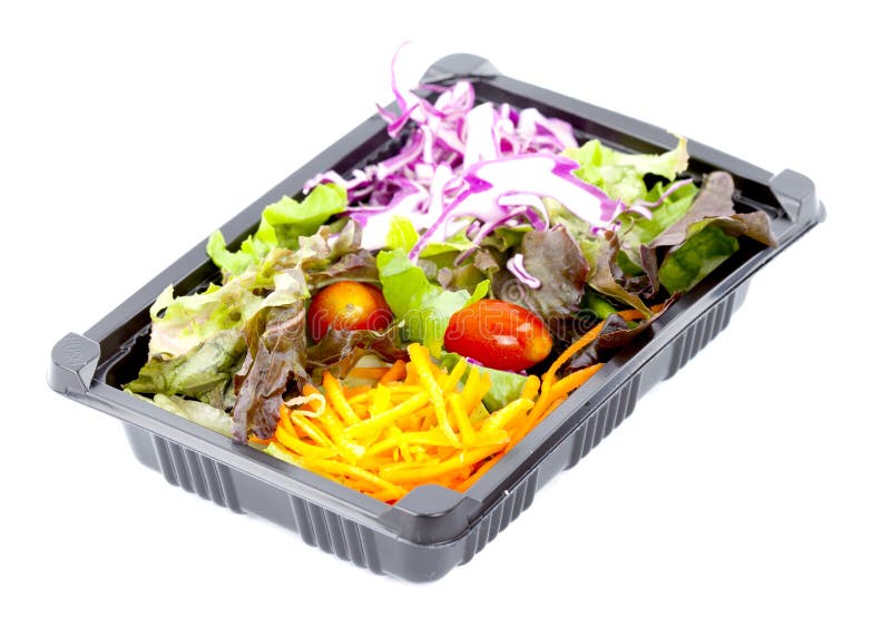 Salad Box stock photo. Image of nutrition, plastic, food - 42609808