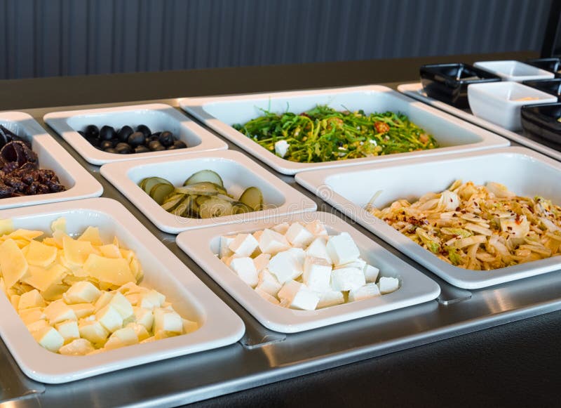 Salad Buffet, Catering Business Stock Photo - Image of delicacy ...