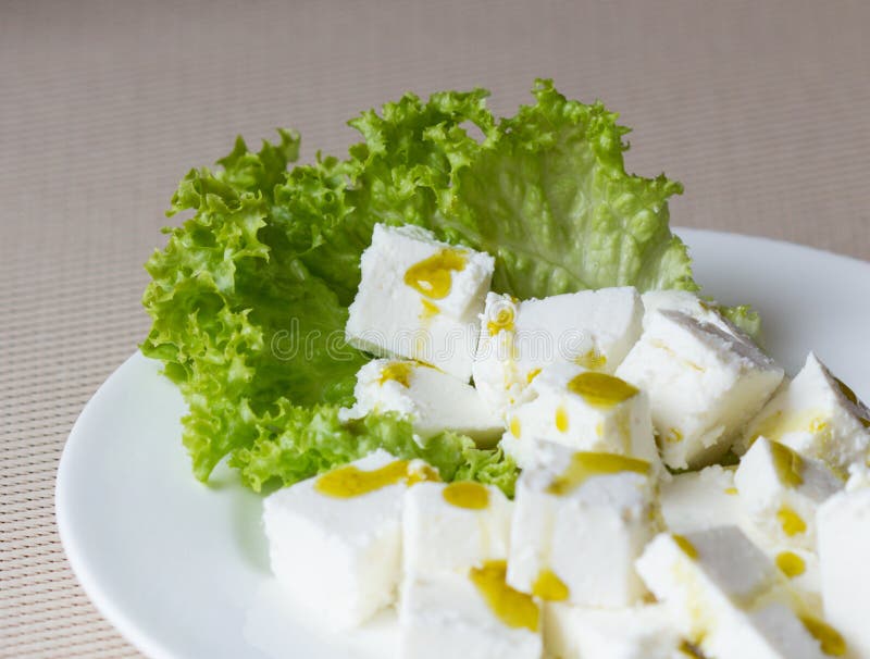 Salad with Cheese and Spice Stock Image - Image of closeup, fruits ...