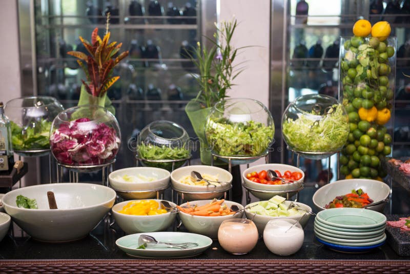 Salad corner for health stock image. Image of bowl, glass - 52560549