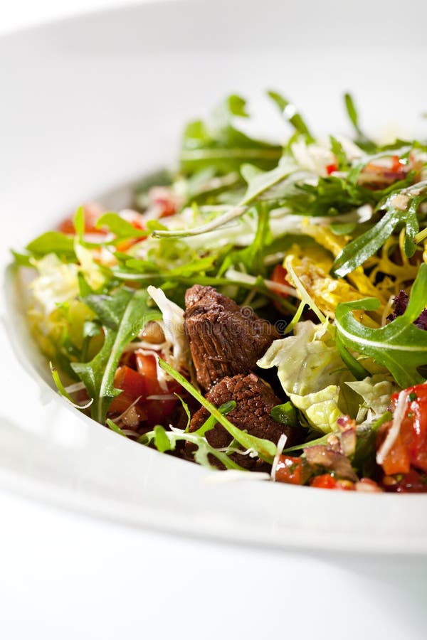 Salad with Meat stock image. Image of italian, chicken - 43035499