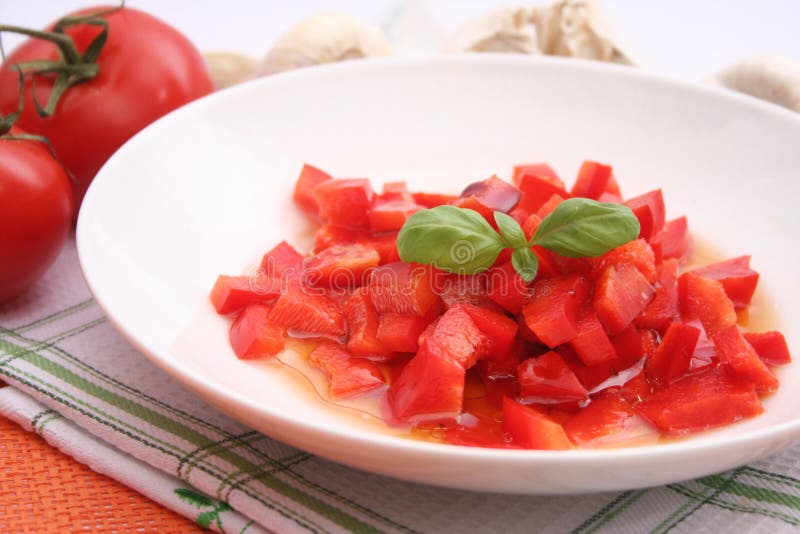 Salad of paprika stock image. Image of food, buffet, cucumber - 39206099