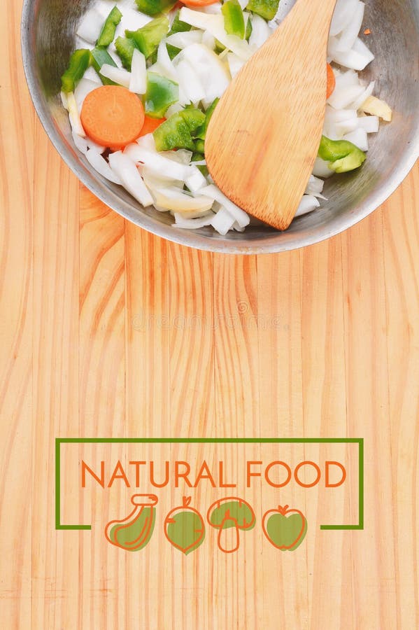 Salad with Rectangle Frame Border of Vegan Menu Card Stock Image ...