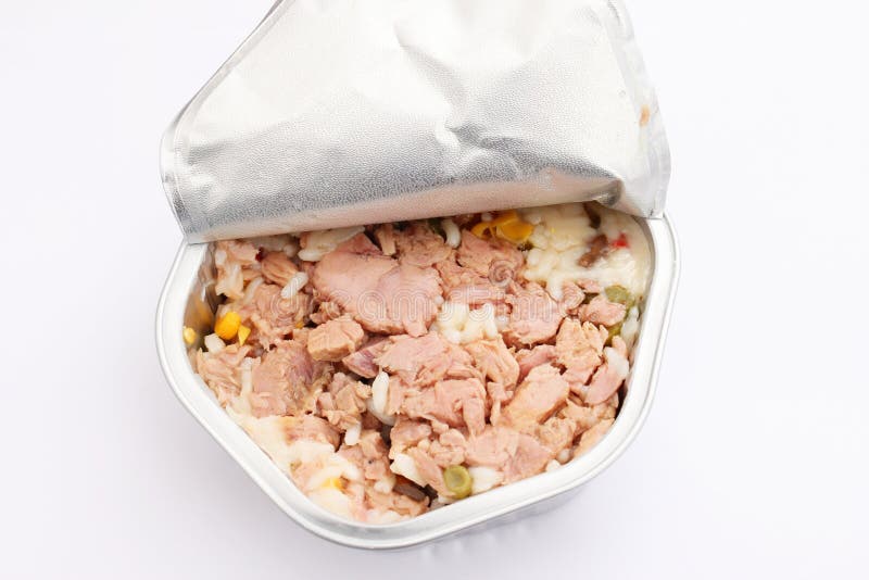 A Salad of Rice and Tuna Fish Stock Photo - Image of rice, fish: 25294062