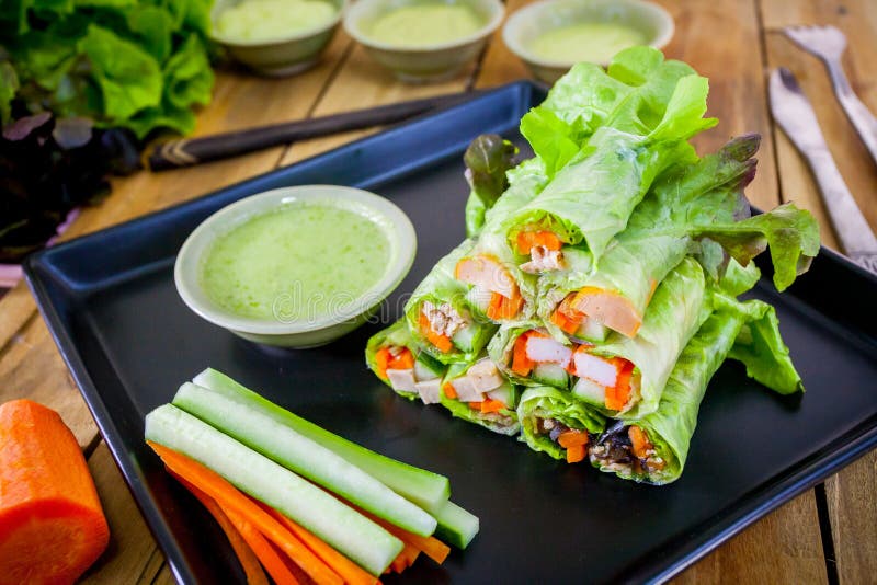 Salad roll stock image. Image of asian, vietnam, delicious - 83306719