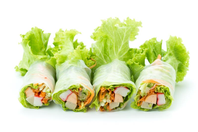 Salad Rolls stock photo. Image of carrot, vegetable, style - 83966584