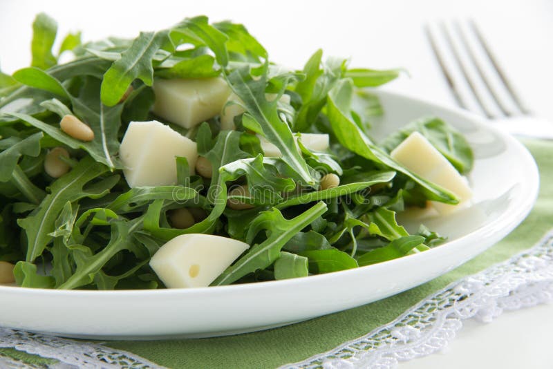 Salad with ruccola stock photo. Image of romaine, bionda - 32135970