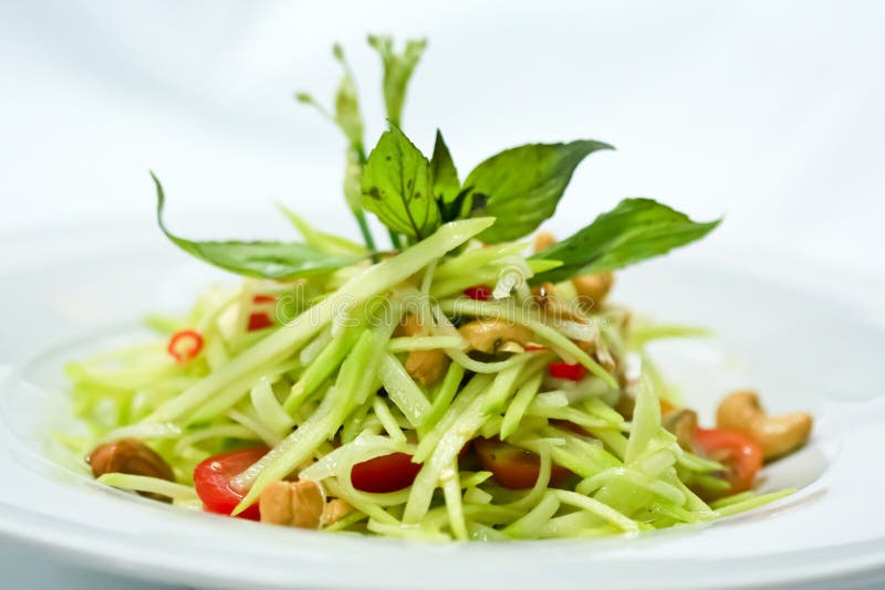 Salad of Shredded Green Mango Stock Image - Image of asia, refreshment ...
