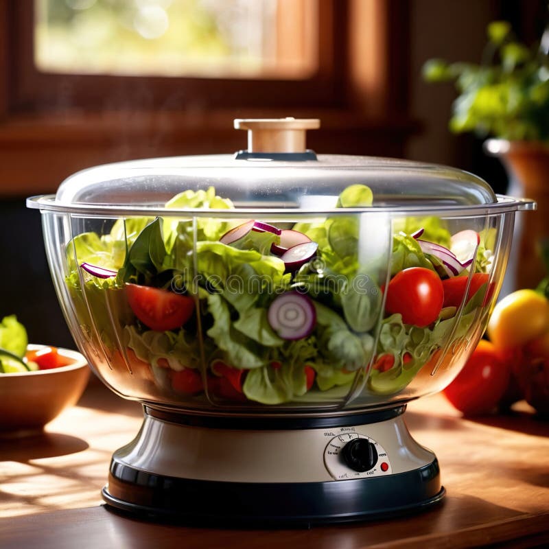 Salad Spinner Kitchen Tool Equipment To Separate Liquid from Salad ...