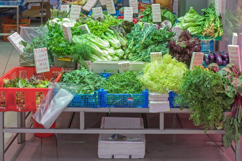 Fresh salads stock image. Image of market, veggie, bunch - 20807461