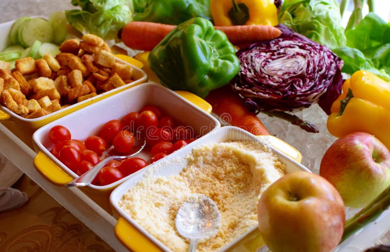 The Freshest Salad Toppings Stock Photo - Image of variety, fresh: 98963070