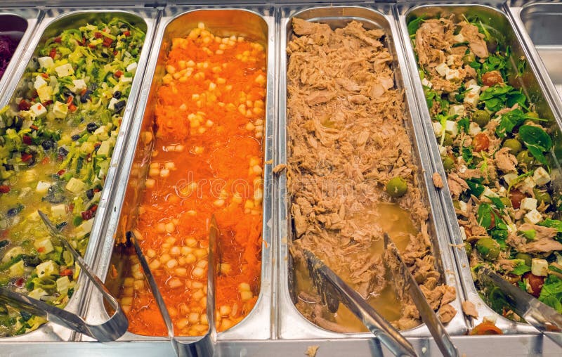 Salad variety on a buffet stock photo. Image of healthy - 39847058