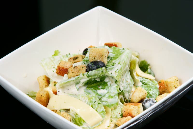 Salada de Caesar foto de stock. Imagem de alimento, ocidental - 19964202