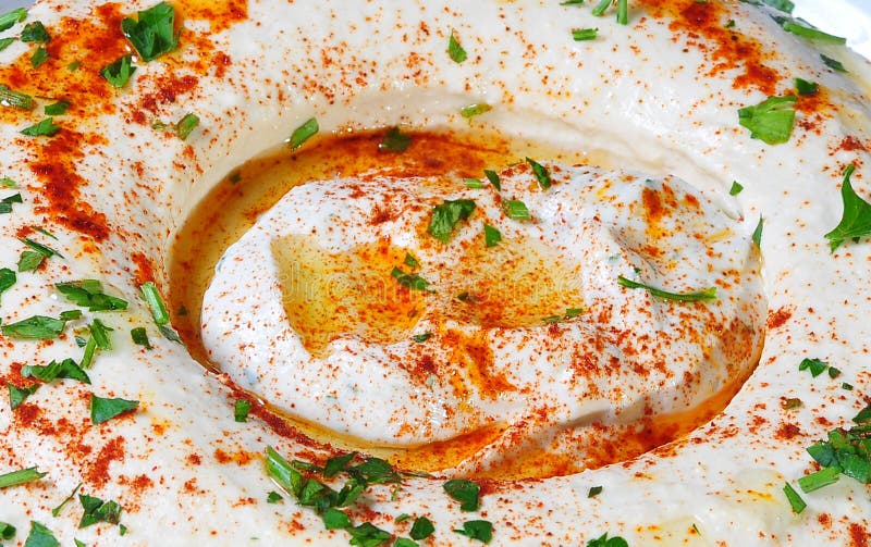 Salada de Hummus imagem de stock. Imagem de alimento - 26162259
