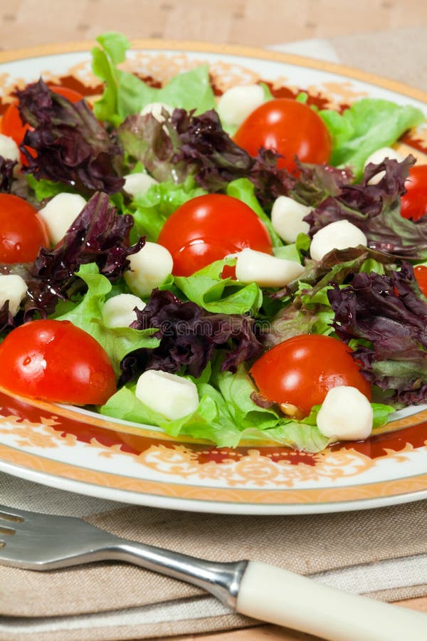 Salada Italiana Com Mozarella Imagem de Stock - Imagem de alimento ...