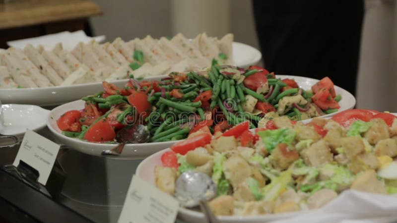 The Salads Snacks Restaurant Stock Video - Video of cuisine, fruit ...