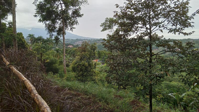 Salak Mountain View Indonesia Stock Photo - Image of included, trail ...
