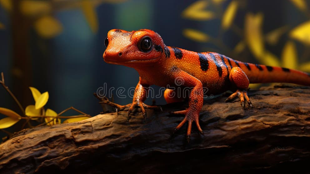 Salamander, Capable of Surviving at High Temperatures and Forest Fires ...