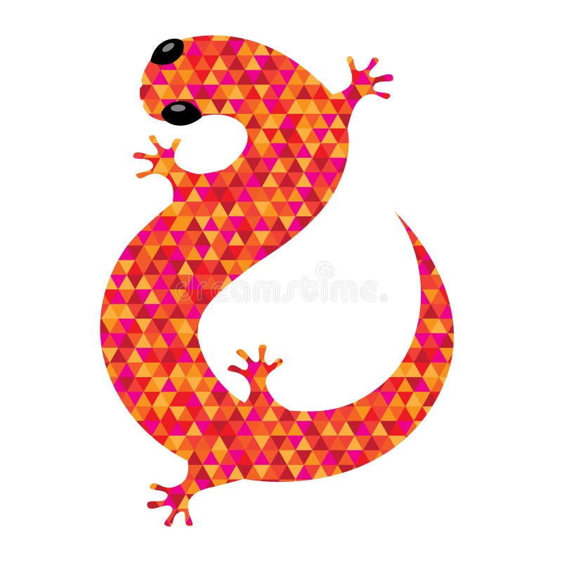 Salamander icon stock vector. Illustration of graphic - 60113806