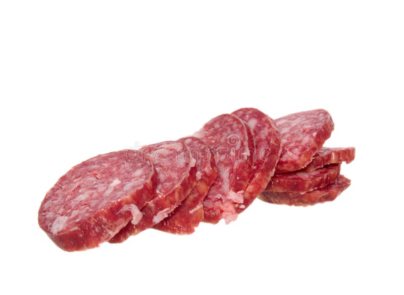 Salami stock image. Image of food, piece, spice, meat - 12061347