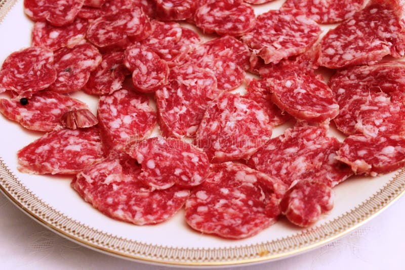 Salami stock photo. Image of color, food, salami, gourmet - 28884272