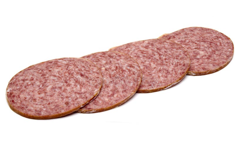 Salami stock image. Image of italian, isolated, refreshment - 4593549